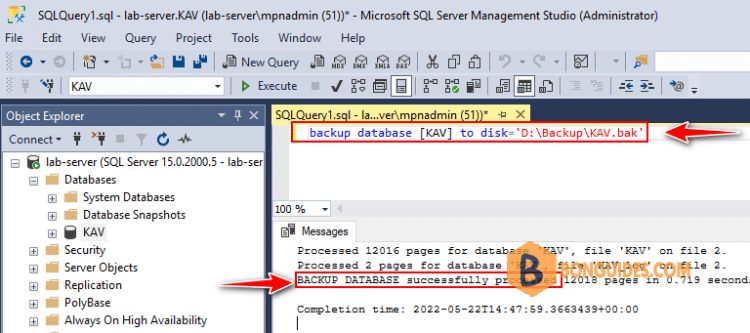 How To Backup And Restore A Sql Database Using Command Prompt Sqlcmd