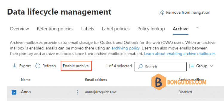 How to Enable Online Archiving for Microsoft 365 Exchange Online