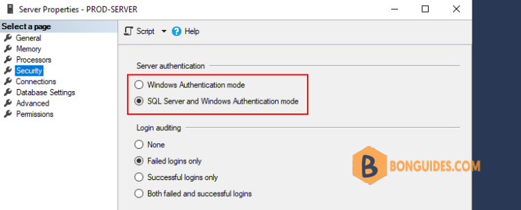How To Check Sql Server Authentication Mode