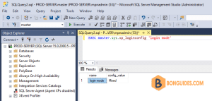 How to check SQL Server Authentication Mode