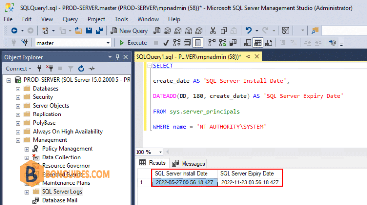 How to Check SQL Server Evaluation Version Expired Date, Determine SQL ...