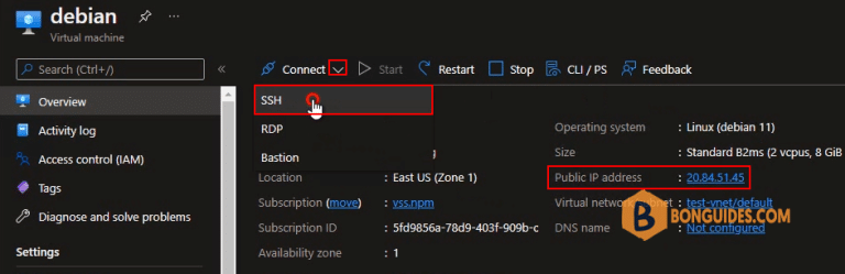 How To Create a Debian VM in Microsoft Azure