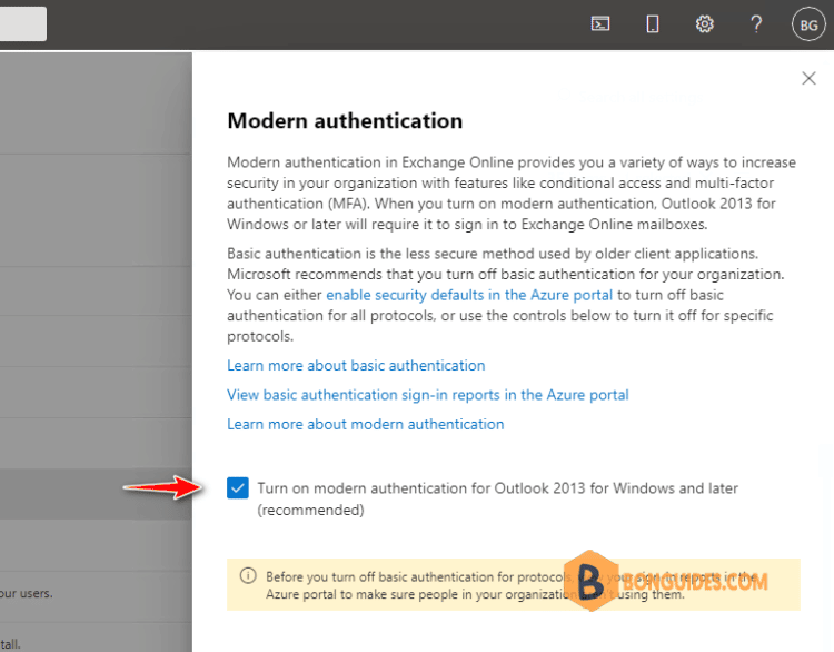 How to Enable or Disable Modern Authentication for Outlook in Exchange ...