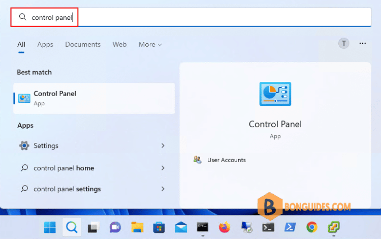 Ways to Open Control Panel in Windows 11