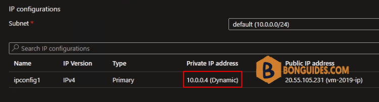 How to Set Static Private IP Address for Azure Virtual Machine