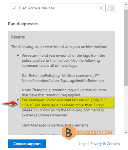 How to Check Last Time the Managed Folder Assistant Ran on a Mailbox