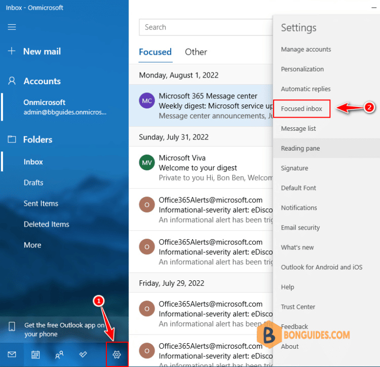 How to Turn Off or Disable Focused Inbox in Outlook Microsoft 365