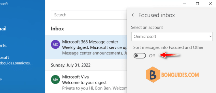 How to Turn Off or Disable Focused Inbox in Outlook Microsoft 365