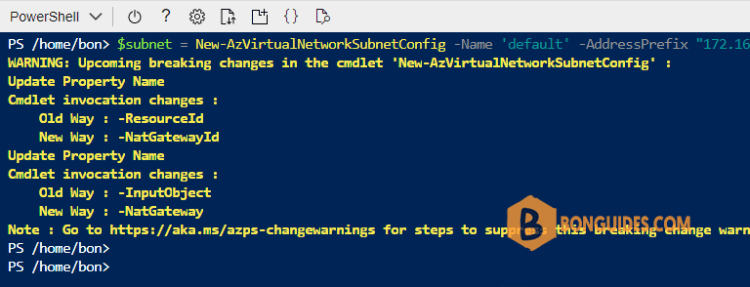 How to Hide The Yellow Warning Output in PowerShell
