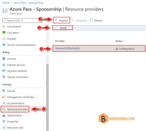 Microsoft Azure The Subscription is Not Registered to Use Namespace
