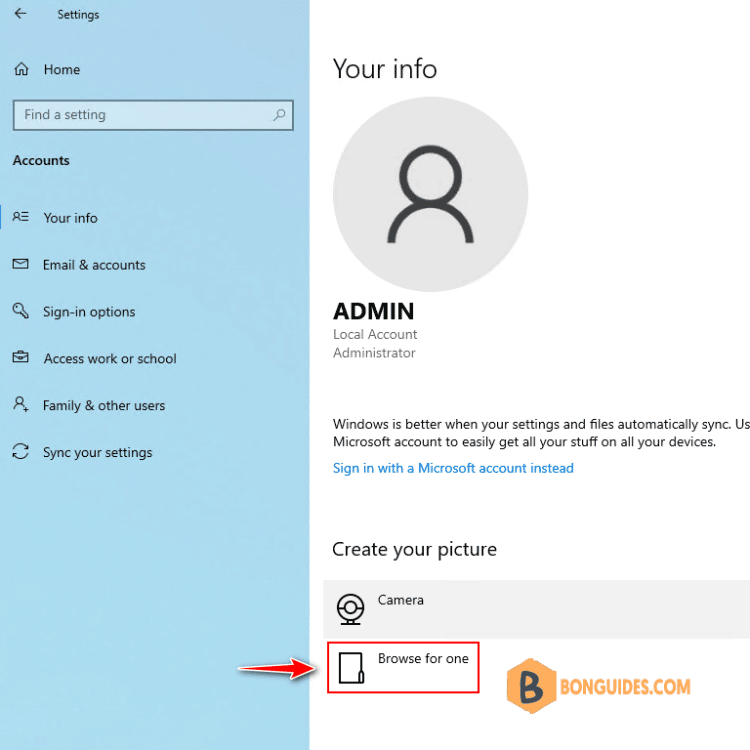 How to Add or Change Windows 10 Account Picture Profile