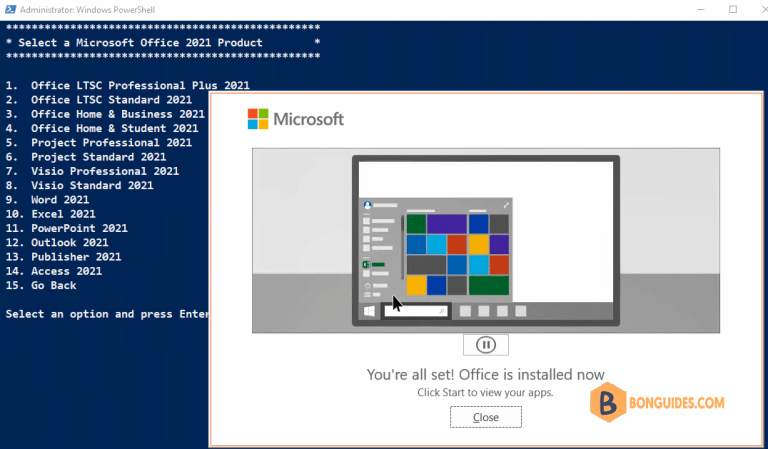 How to Download and Install Project 2021 Using PowerShell