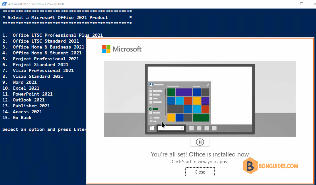 How to Download and Install Project 2021 Using PowerShell