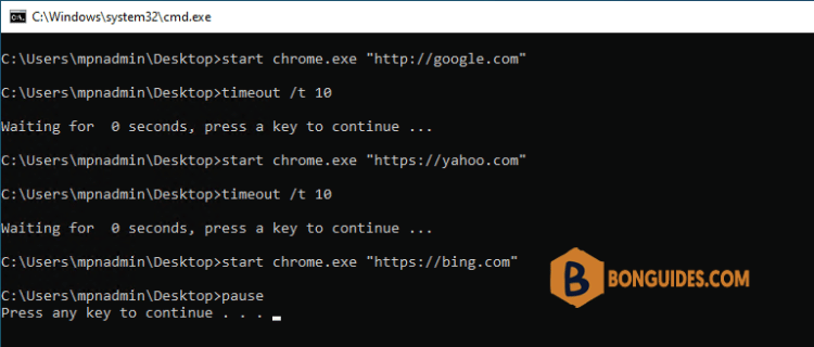How to Open Multiple URLs in a Browser Using a Batch File