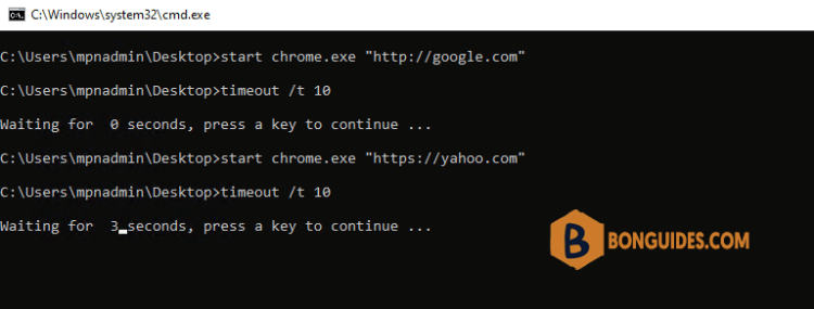 How to Add a Timeout or Delay in a Batch File