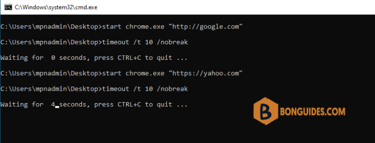How to Add a Timeout or Delay in a Batch File